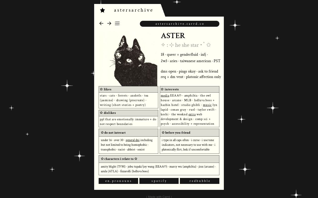 aster's archive